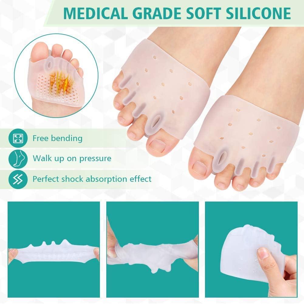 Gel Toe Separators & Stretcher Kit - 2 Pairs for Bunion Relief ...