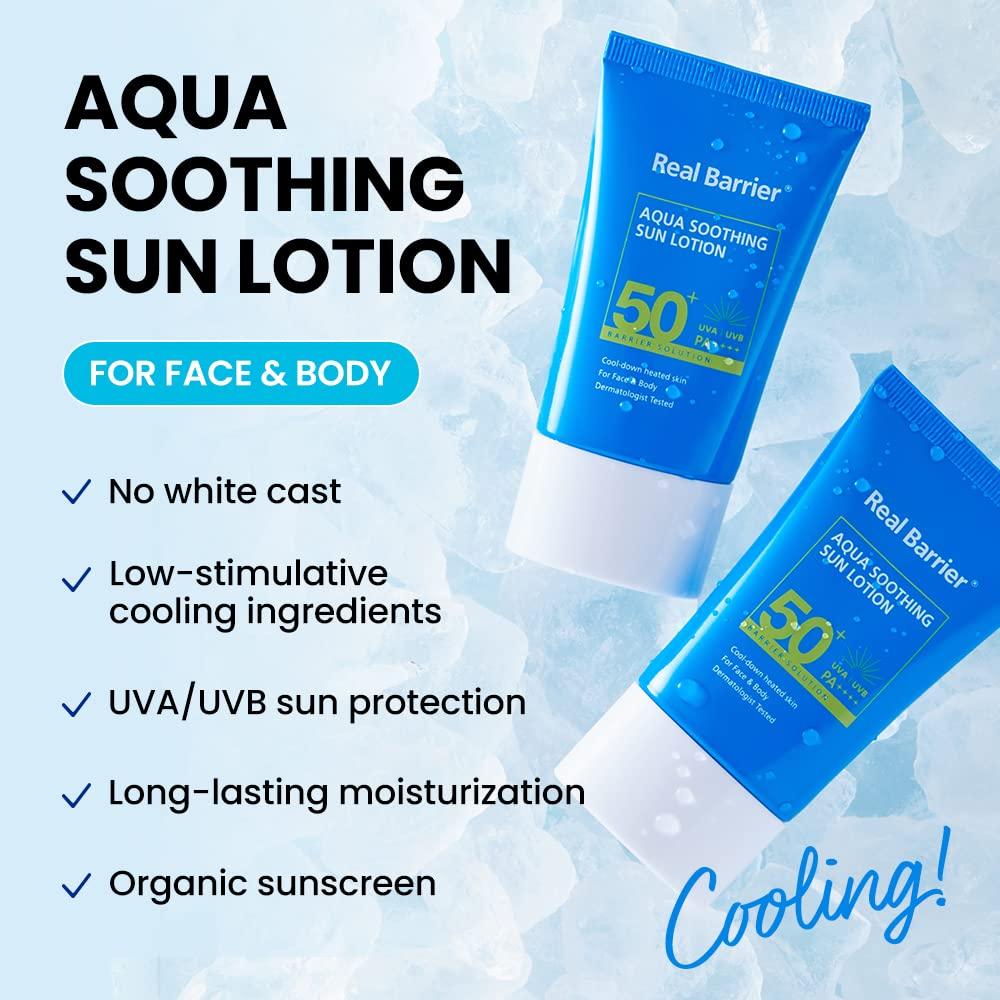 Derma B Everyday Sun Block and Real Barrier Aqua Sun Lotion Set | Buy ...