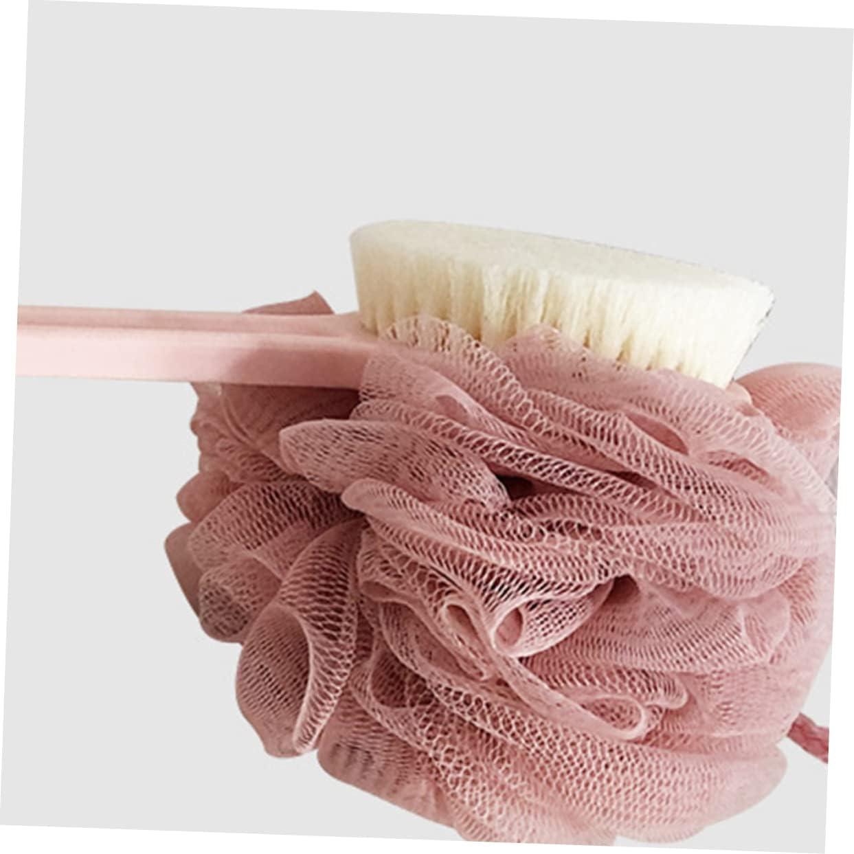 Hemoton Pink Bath Sponge Brush - Exfoliating Loofah Scrubber for Back ...