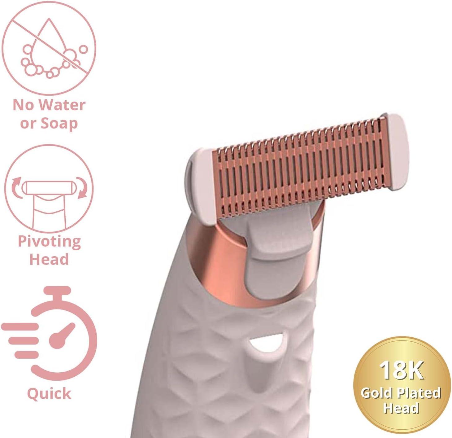 Finishing Touch Flawless Rechargeable Nu Razor Hypoallergenic Gold - 1 ...