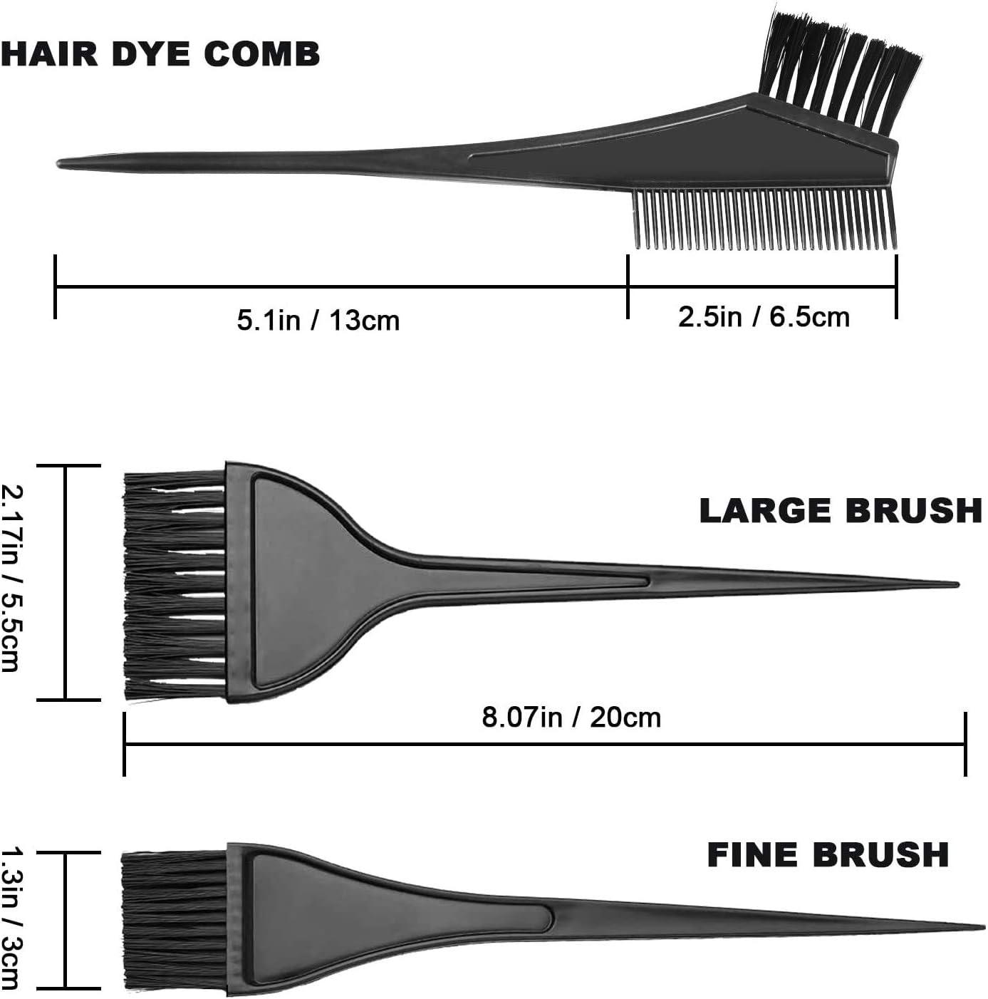 A1SONIC 20cm Black Tint Hair Dye Coloring Bleach Brush - Thin 4cm Brush ...