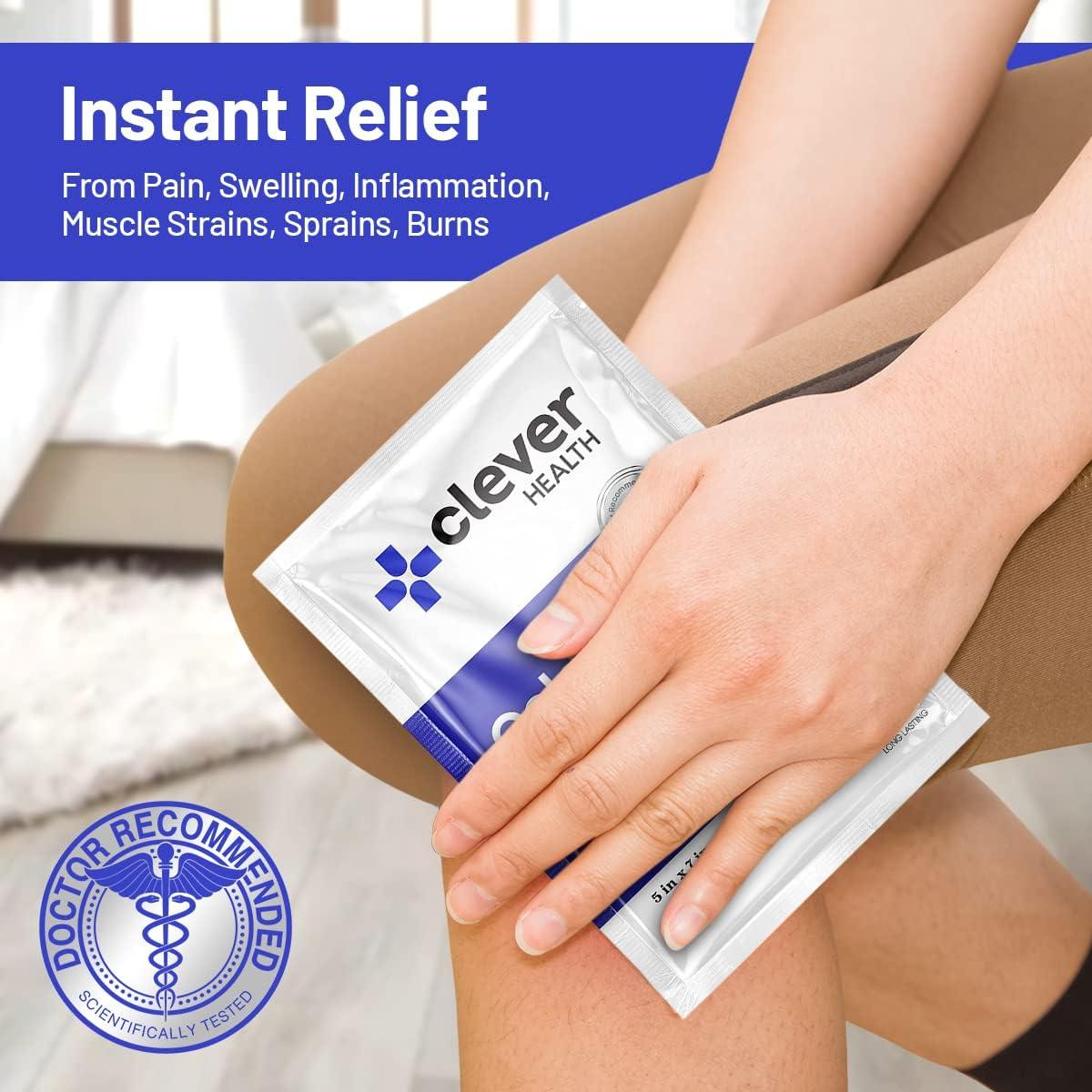 Instant Cold Pack - Disposable Ice Packs for Injuries, Swelling, Muscle ...
