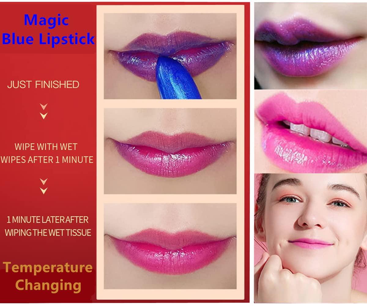 Go Ho Blue Magic Lipstick Shimmer Color Changing Lip Balm for Women 0 ...