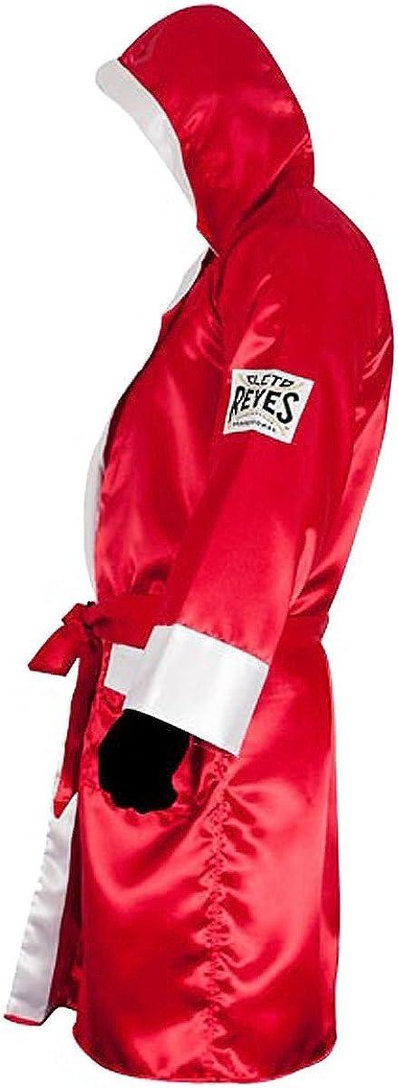 Cleto Reyes Satin Boxing Robe with Hood - Medium (Red/White) | Buy Now ...