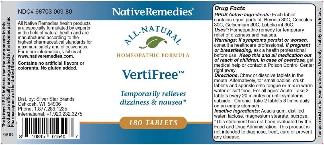 VertiFree Natural Relief - Native Remedies | Buy Now with Express ...