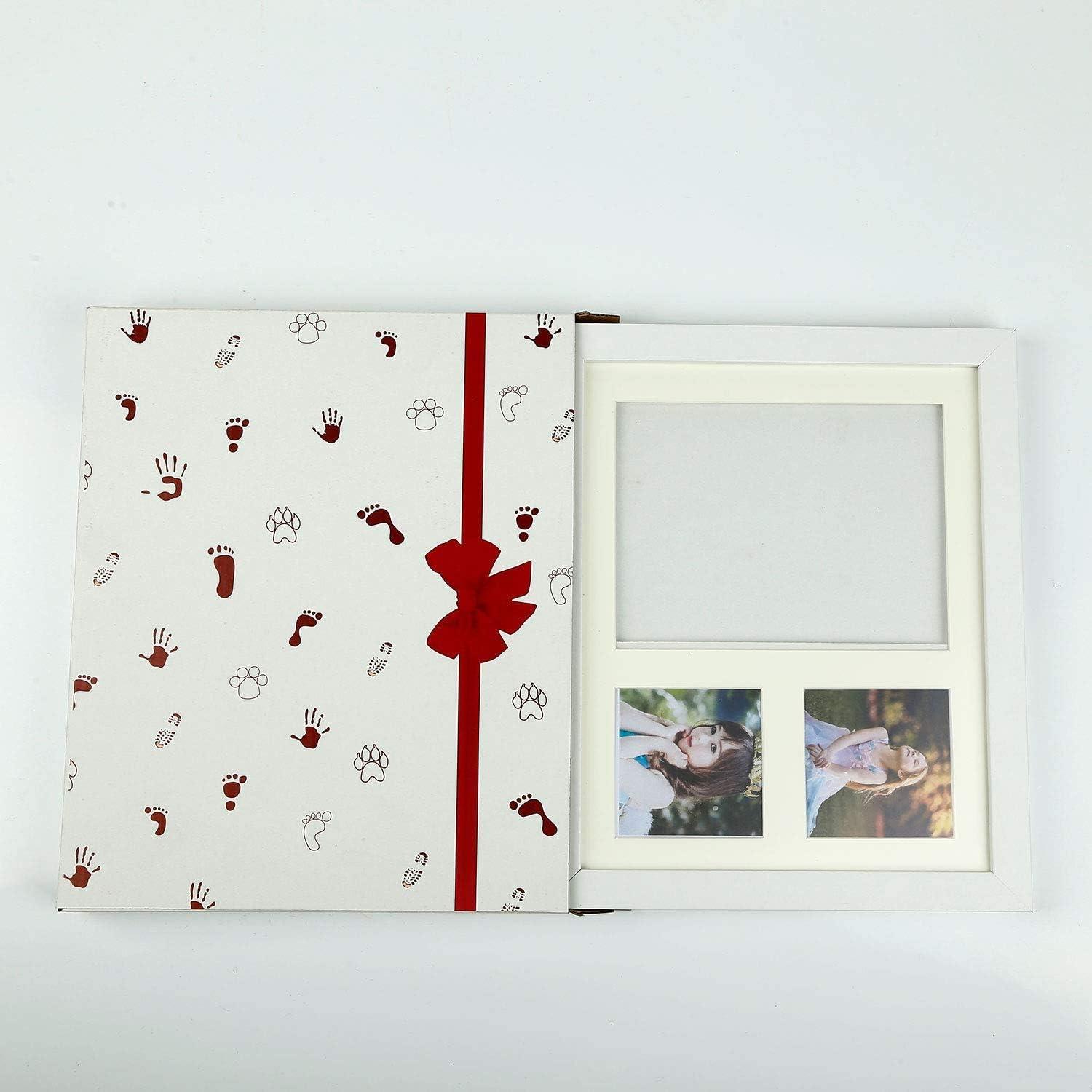 Newborn Baby Handprint/Footprint Picture Frame Kit - Premium Clay ...