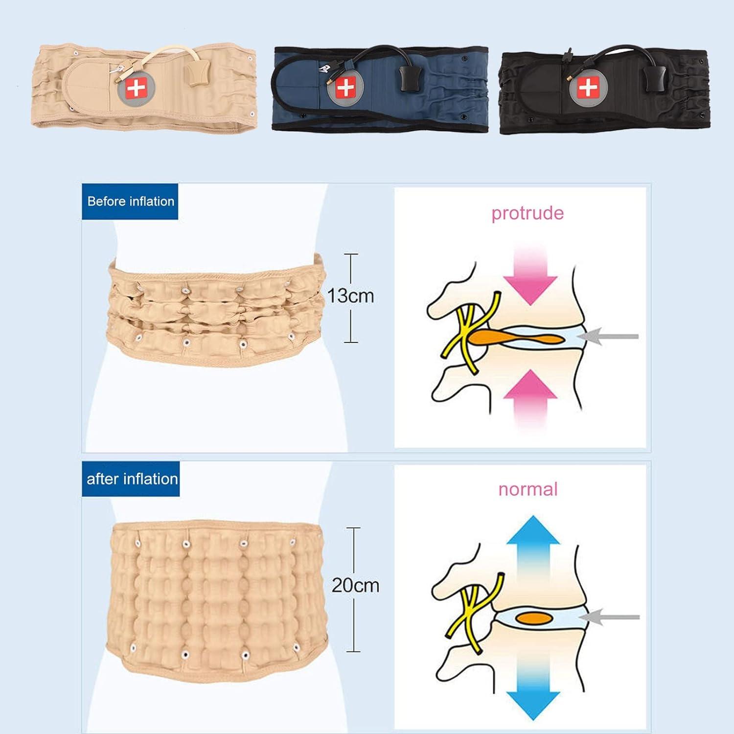 Spinal Air Traction Belt for Lower Back Pain Relief - Waist Brace for ...