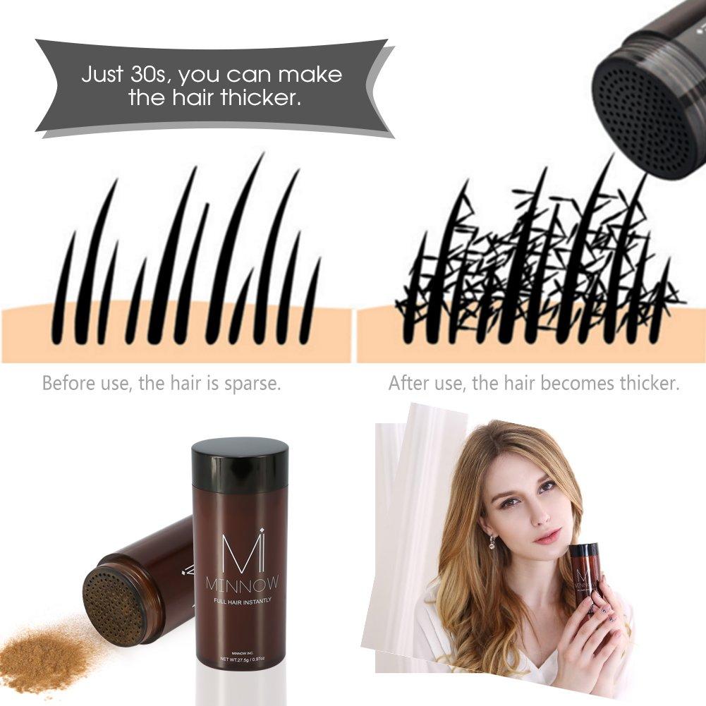 Buy Minnow 4 Hair Fiber - Bulk Hair for Men & Women Natural Look Hair ...
