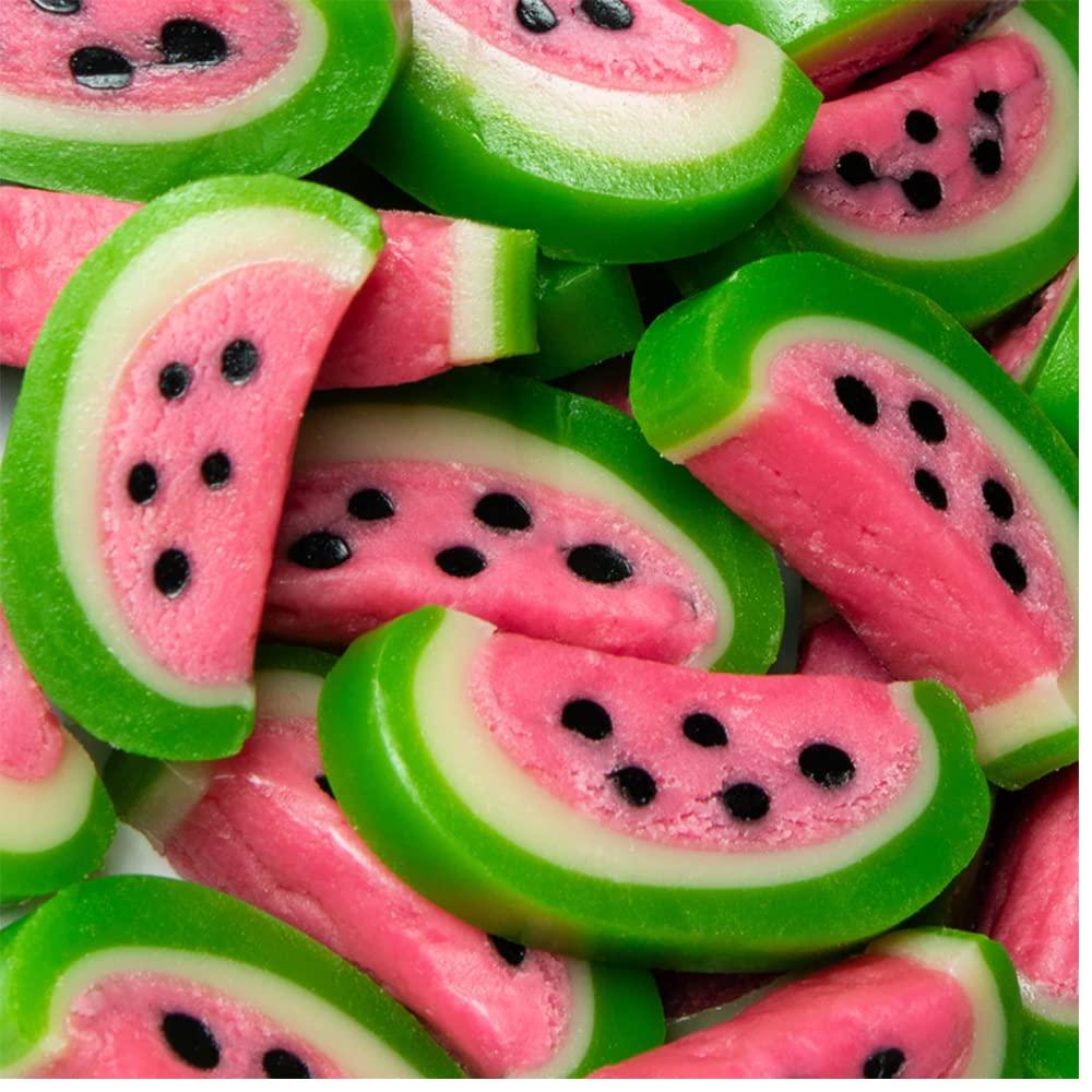 Watermelon Slices Bag - Watermelon Flavour Sweets with a Sugar Paste ...