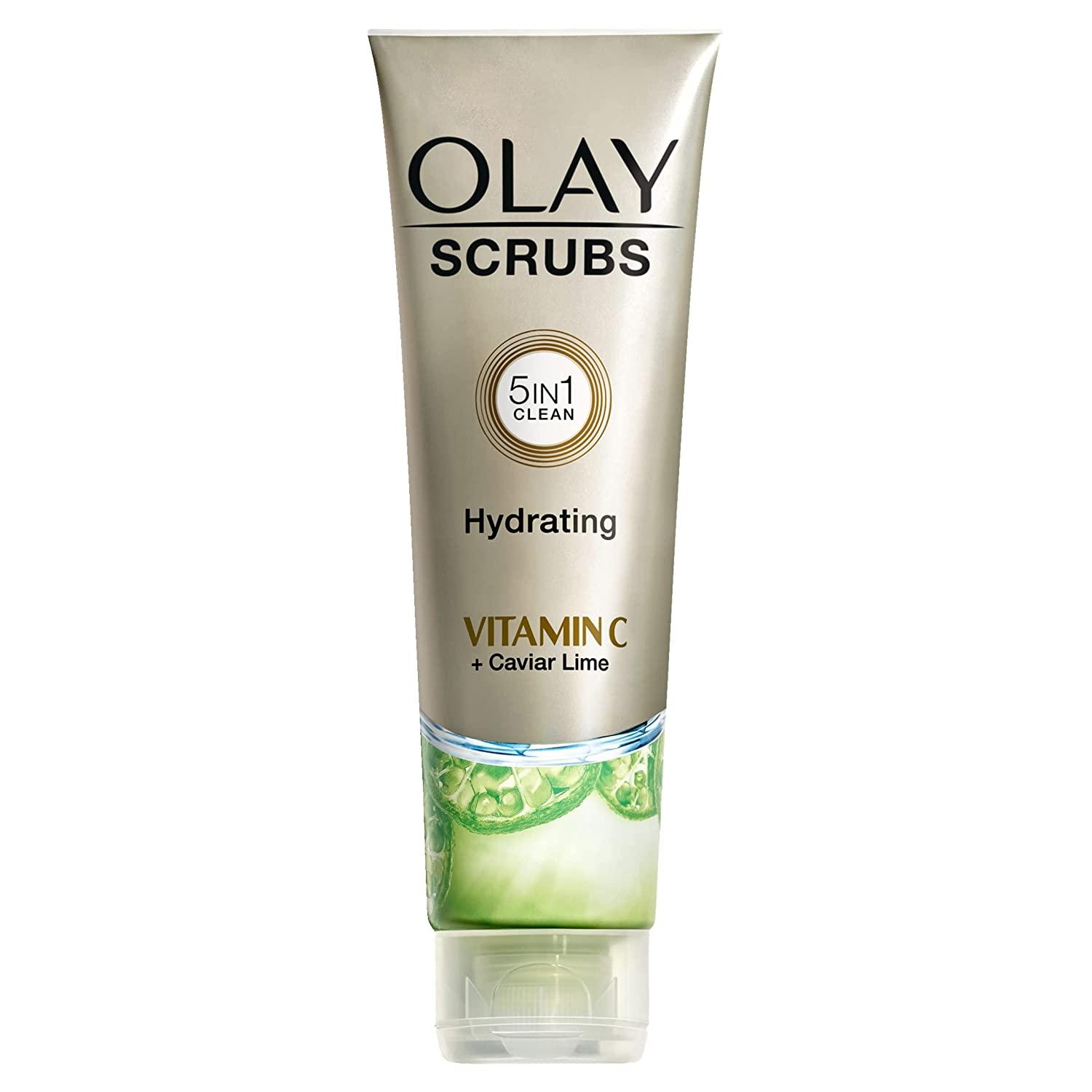 Olay Hydrating Face Scrub with Vitamin C and Caviar Lime Essence 4.2 fl ...