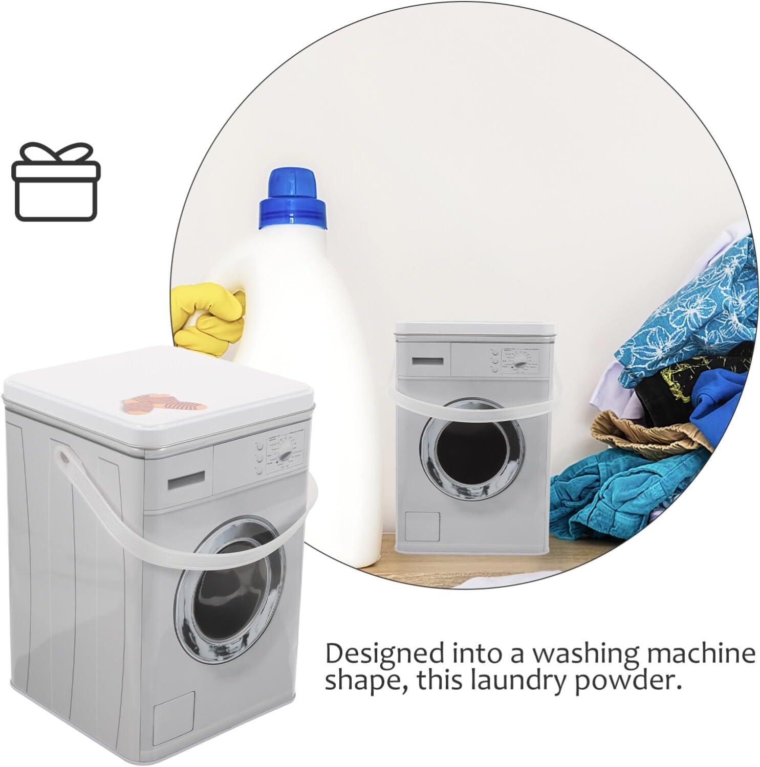 LALAFINA Laundry Powders Bin Washing Machine Shaped Laundry Detergents ...