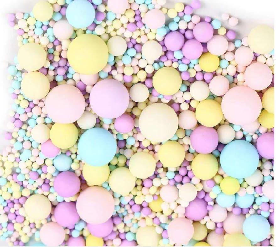 Essential Sweets Macaron Cake Decorations - Colorful Pearl Cupcake ...