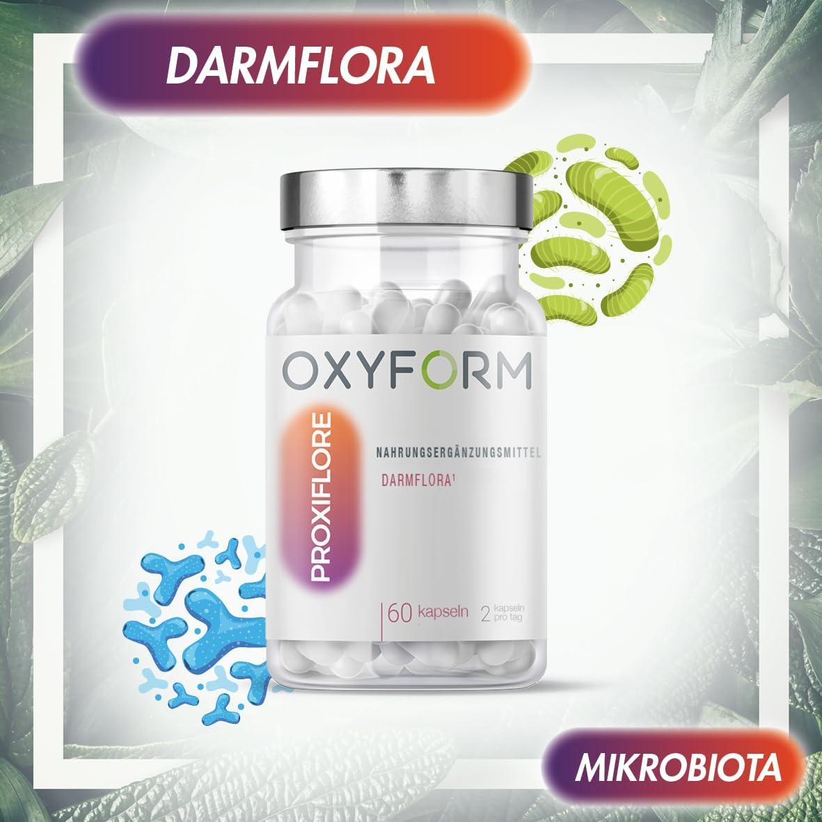Oxyform Proxiflore Probiotic - 60 Gastric-Resistant Gel Capsules | 10 ...