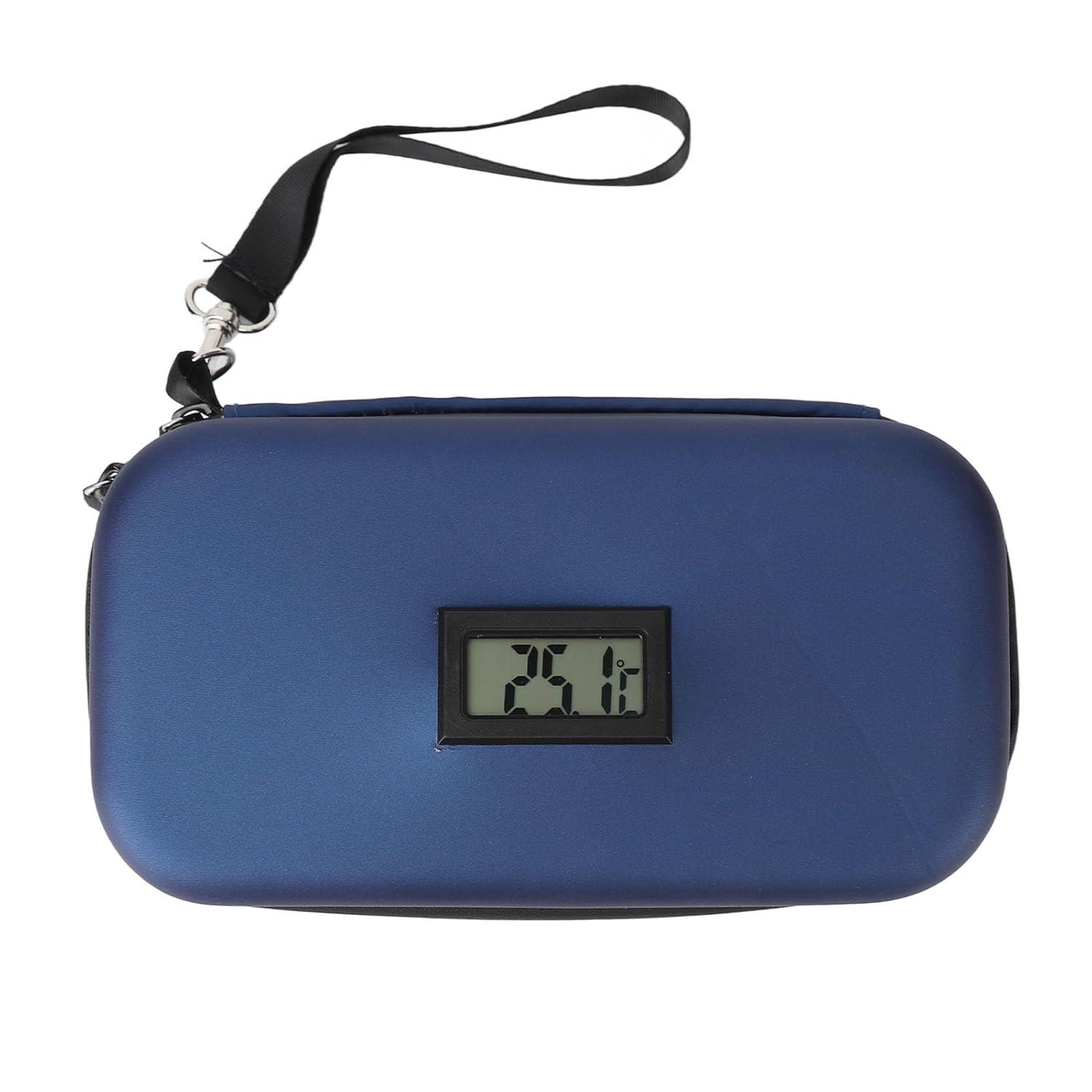 Travel Medicine Cooler Bag - Thermal Insulation & Temperature Display ...