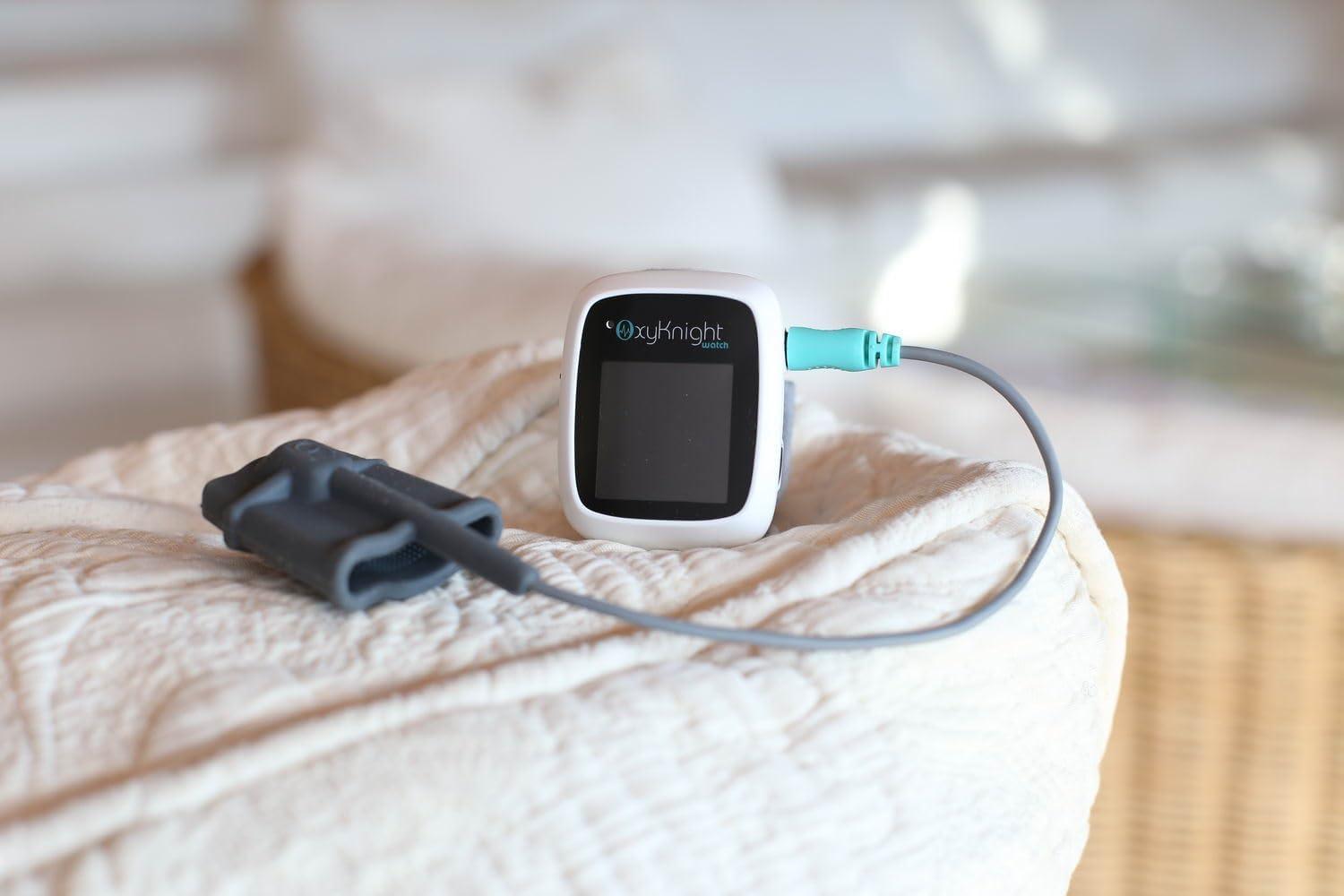Oxyknight Clock - Sleep Monitor with App | High-Resolution O2 & Heart ...