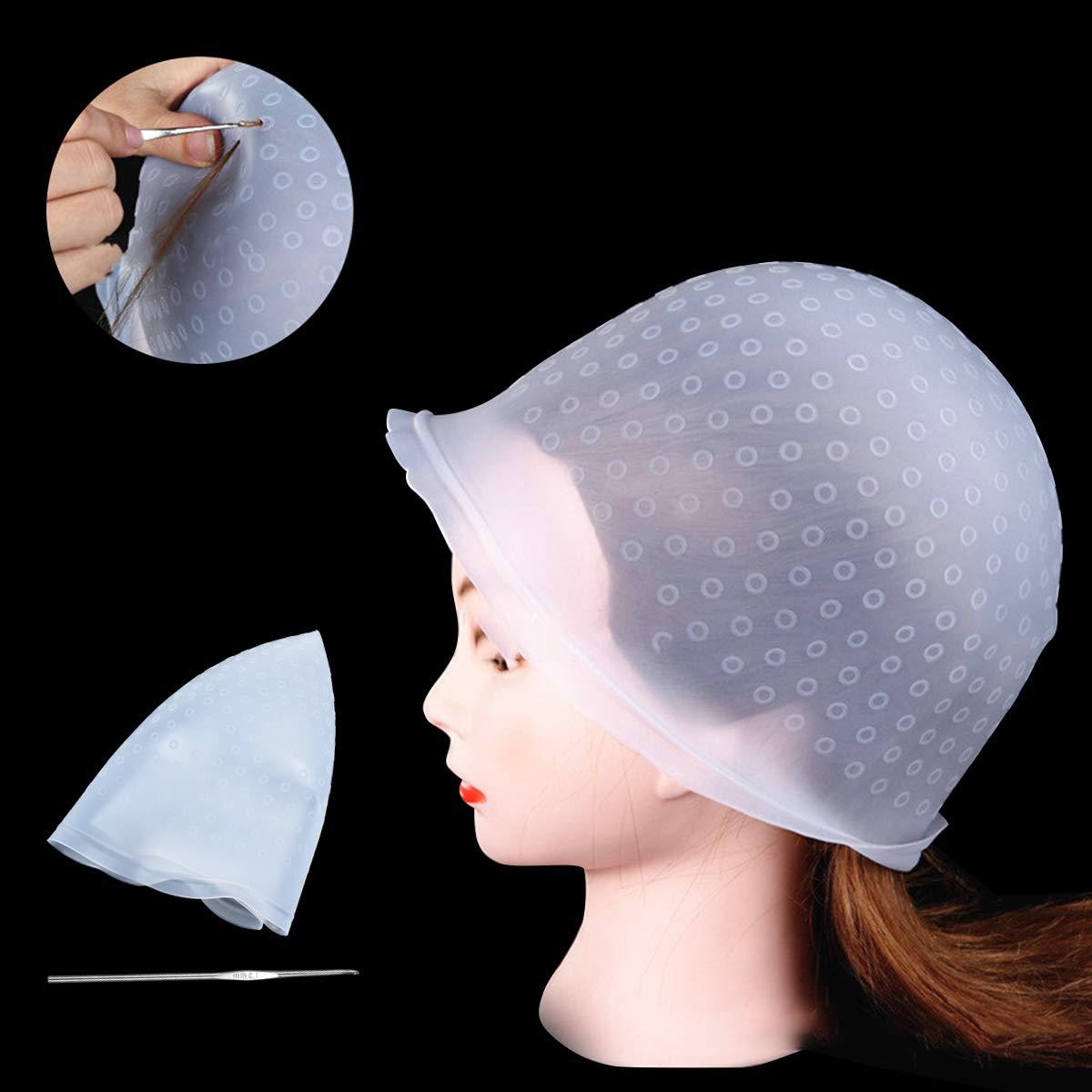 NATUCE Silicone Highlight Cap - No Drilling Easy Hair Highlighting with ...
