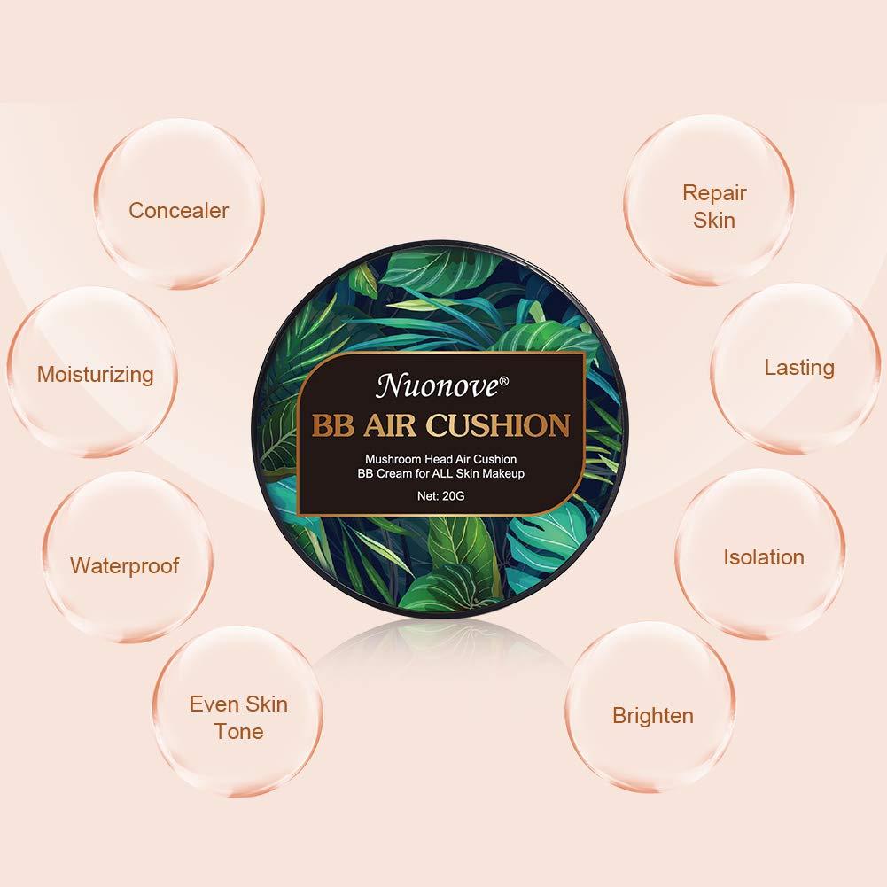 BB Air Cushion Cream - All-Day Flawless Foundation & Concealer | Natural Finish Makeup Base ...