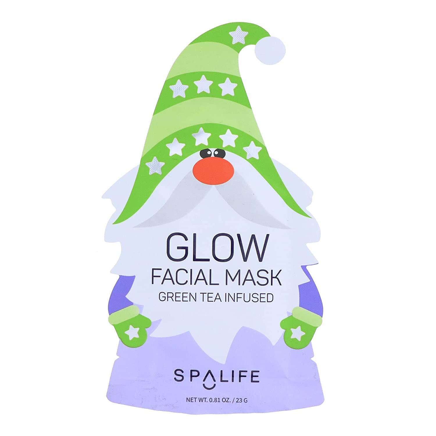 Spa Life Holiday Gnome Facial Masks - 9 Pack | Festive Skincare Set ...