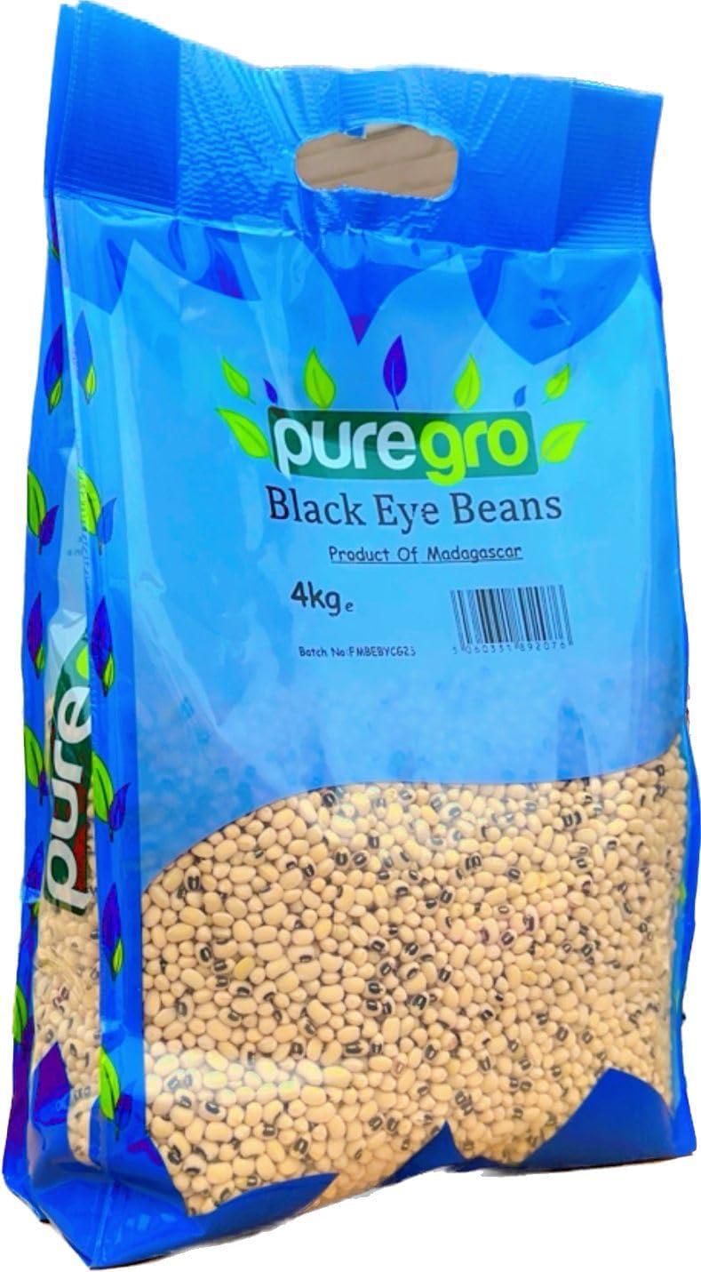Puregro Black Eye Beans 4kg - Premium Quality Beans for Healthy Meals ...