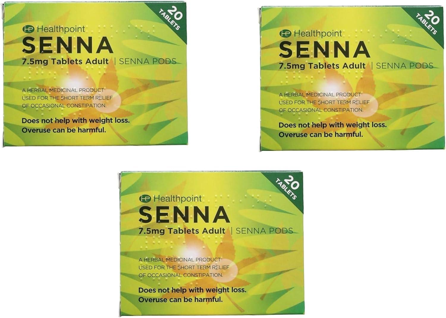 Senna Pod Tablets | Herbal Laxative for Adults Over 18 | Constipation ...