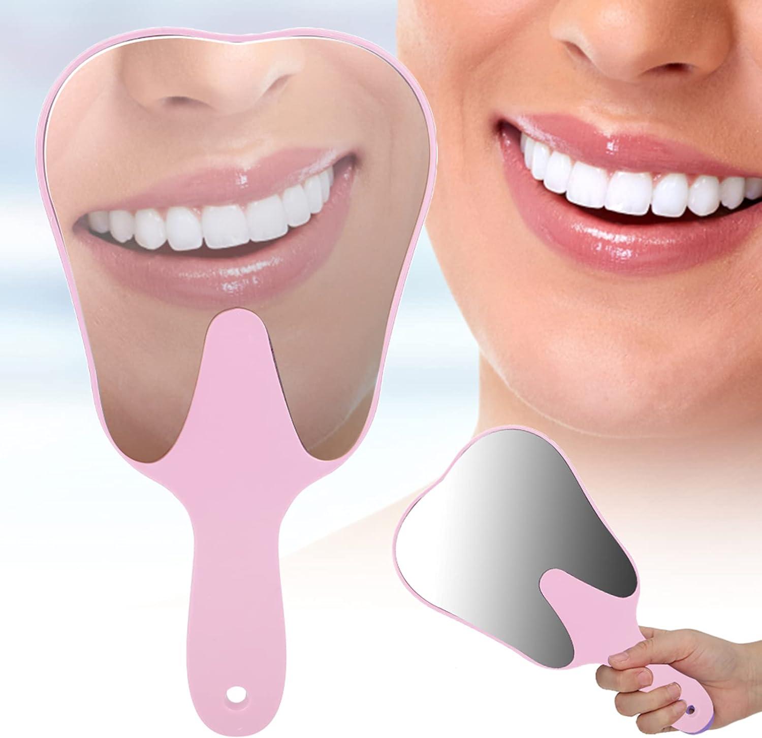 Cute Tooth Shaped Mirror with Handle Small Gift for Dental Clinic 3 ...