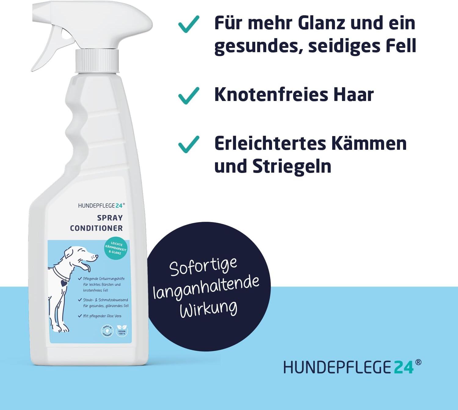 Dog Care24 Conditioner - Gentle Combing Aid & De-Filter Spray for Dogs ...