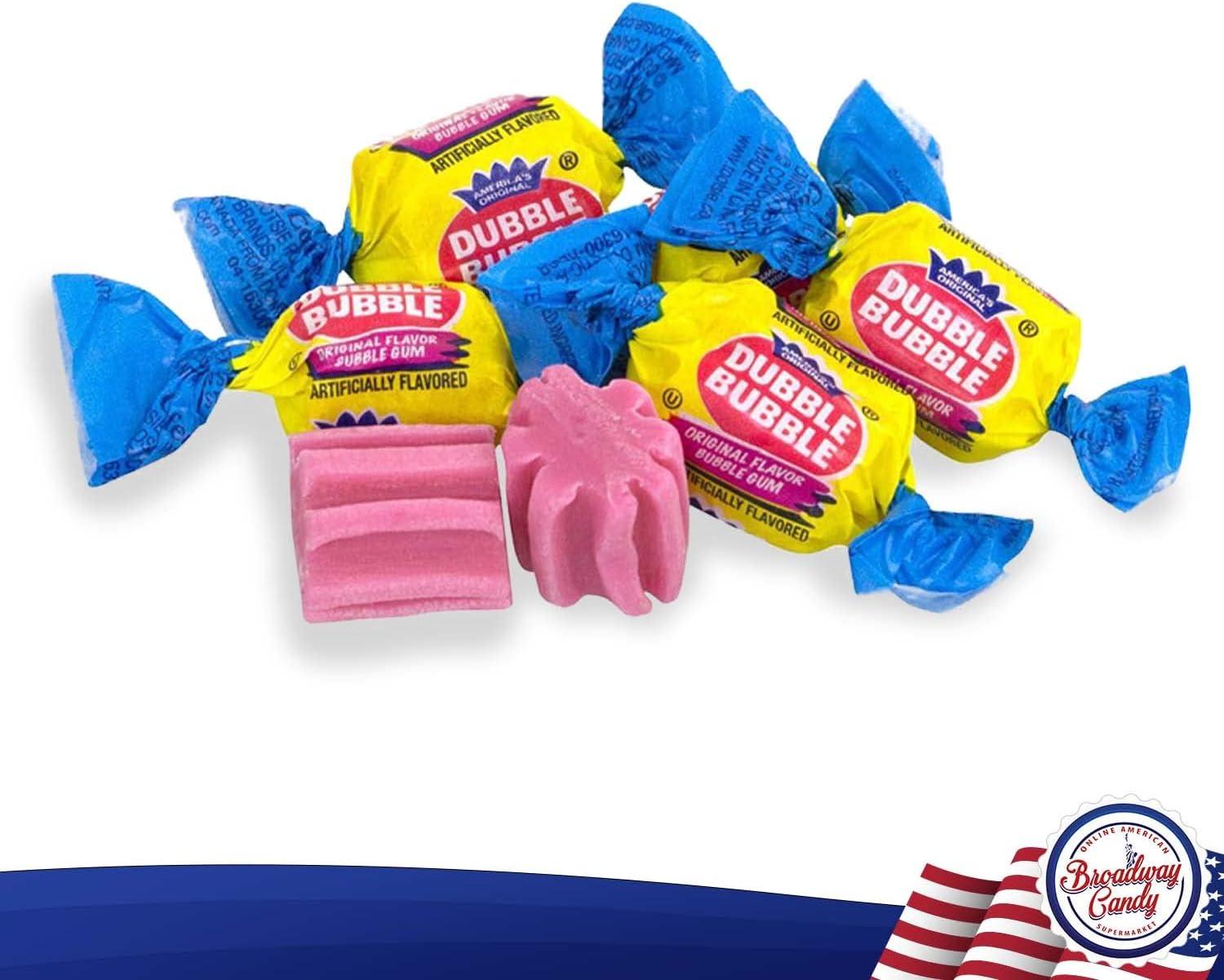 Dubble Bubble Original Flavour Bubble Gum, 350g Jar - Individually ...