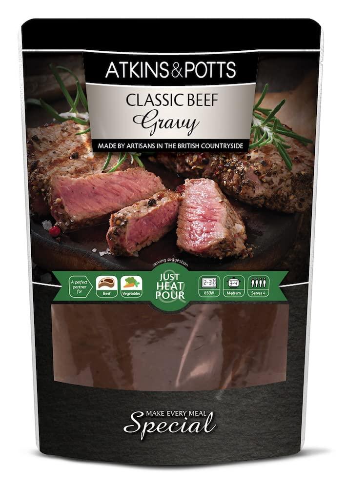 Atkins & Potts Classic Beef Gravy 350g - Rich and Savory Gravy Mix ...