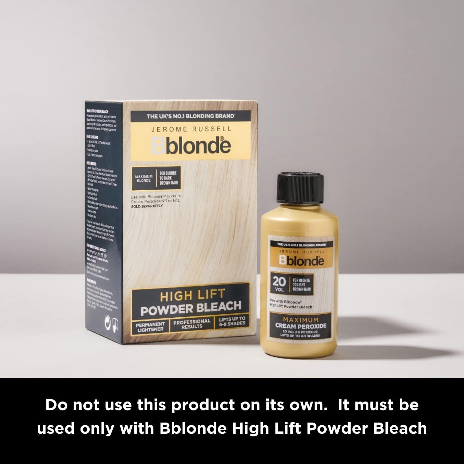 Jerome Russell Bblonde Maximum Lift Cream Peroxide 20 Vol - Permanent ...