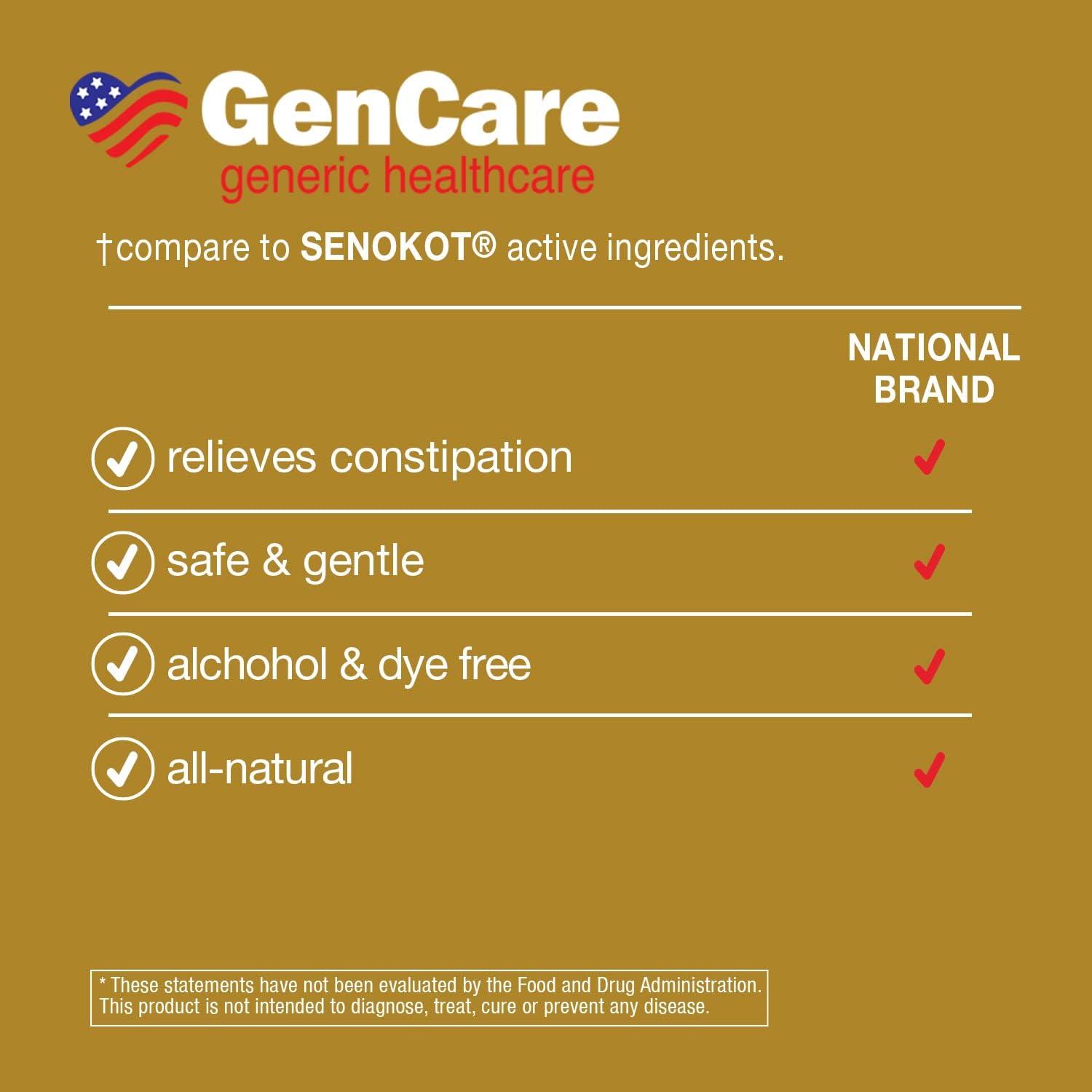 GenCare Senna Syrup Liquid Laxative - 8 Fl Oz Bottle | Natural ...