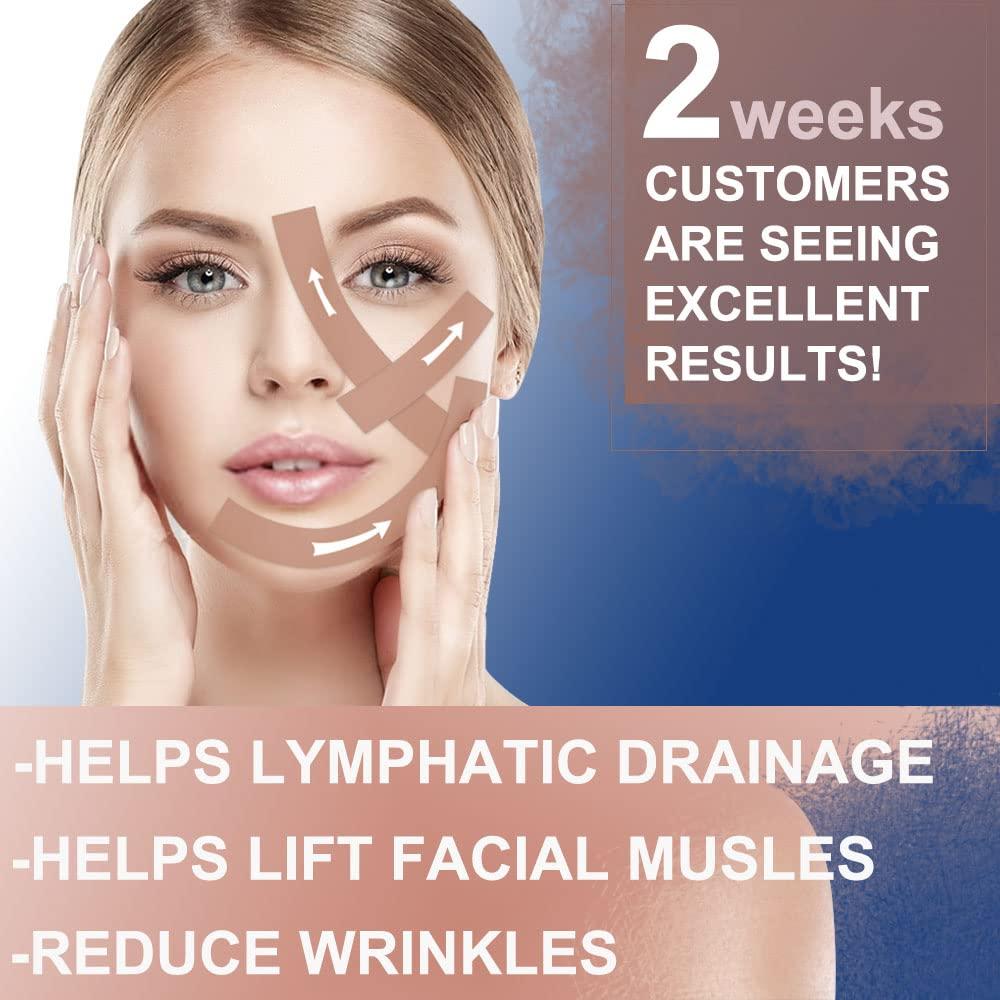 Akissos Facial Myofascial Lift Tape - Face & Neck Firming Belts, Anti ...