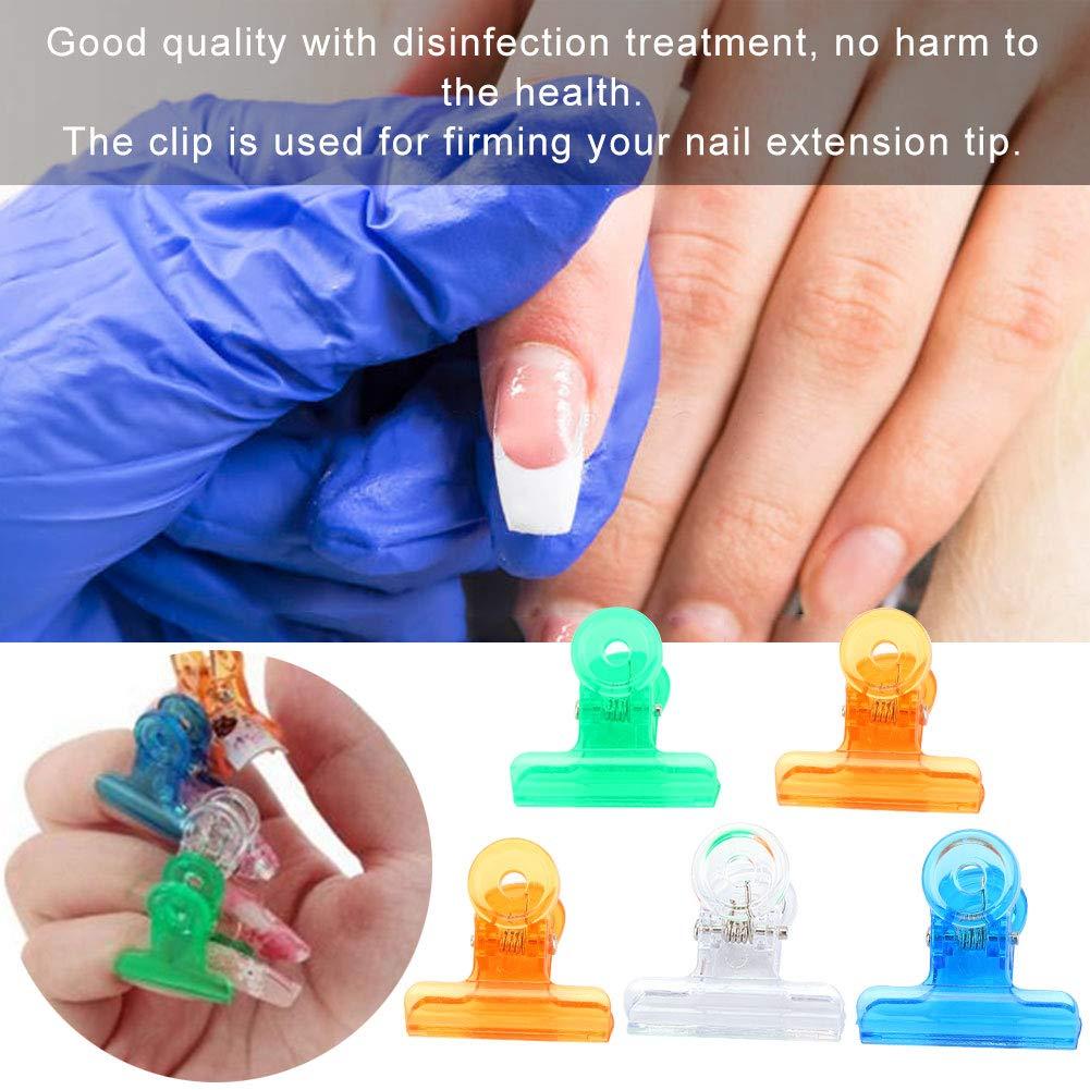 Nail Extension Kit with Tips & Manicure Clips - Professional Nail ...