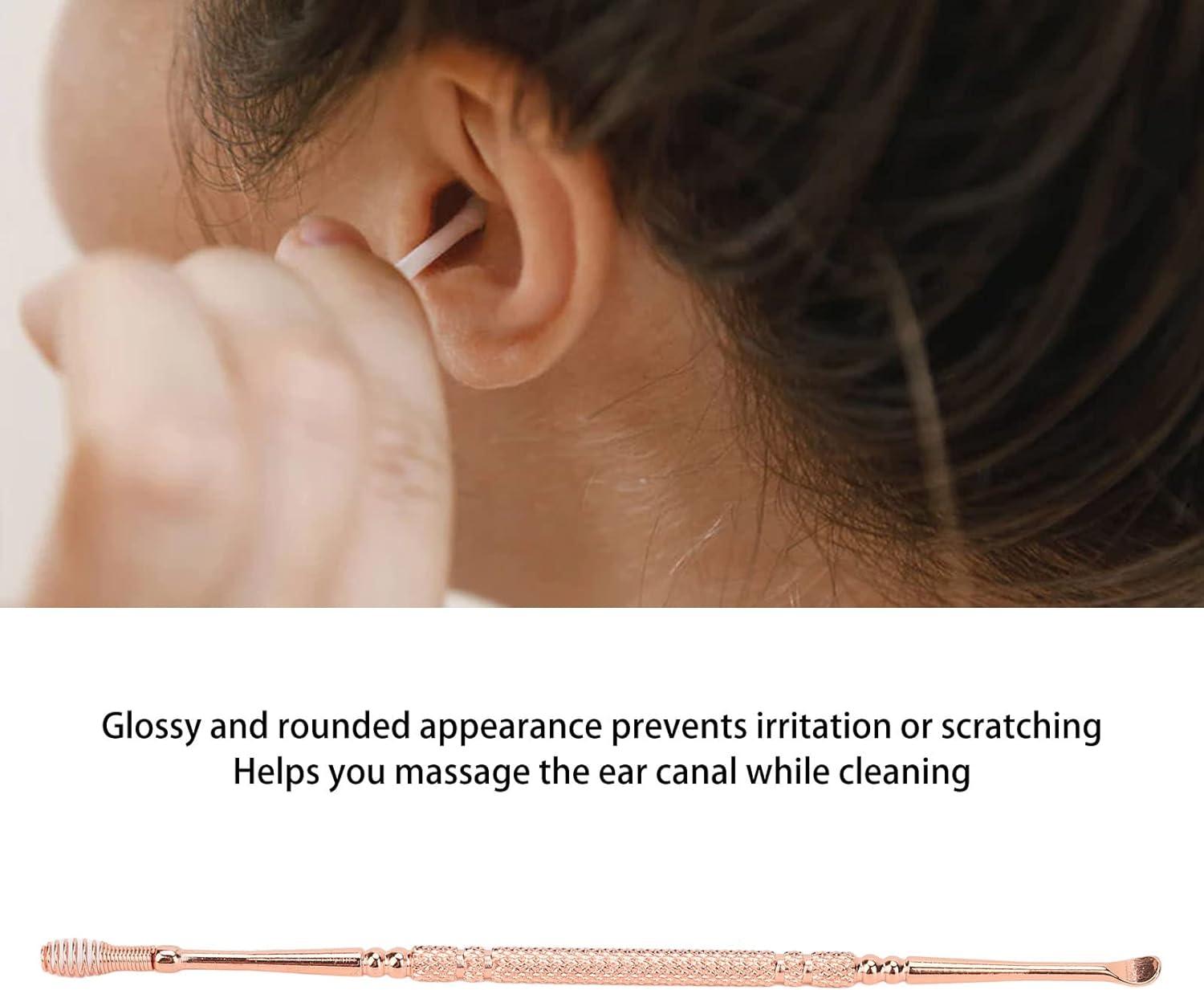 Stainless Steel Rounded Ear Spoon in Rose Gold | Relieve Itching ...