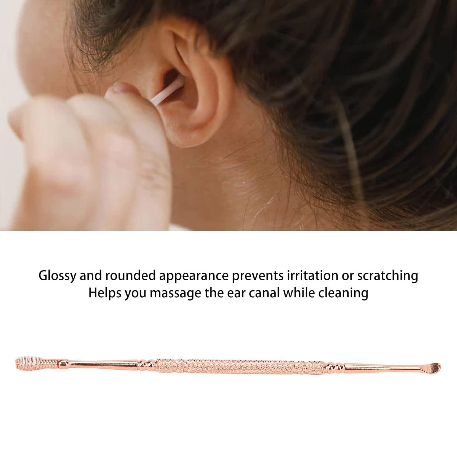 Double Headed Rose Gold Ear Scoop | Earwax Remover for Salon Use | Itch ...