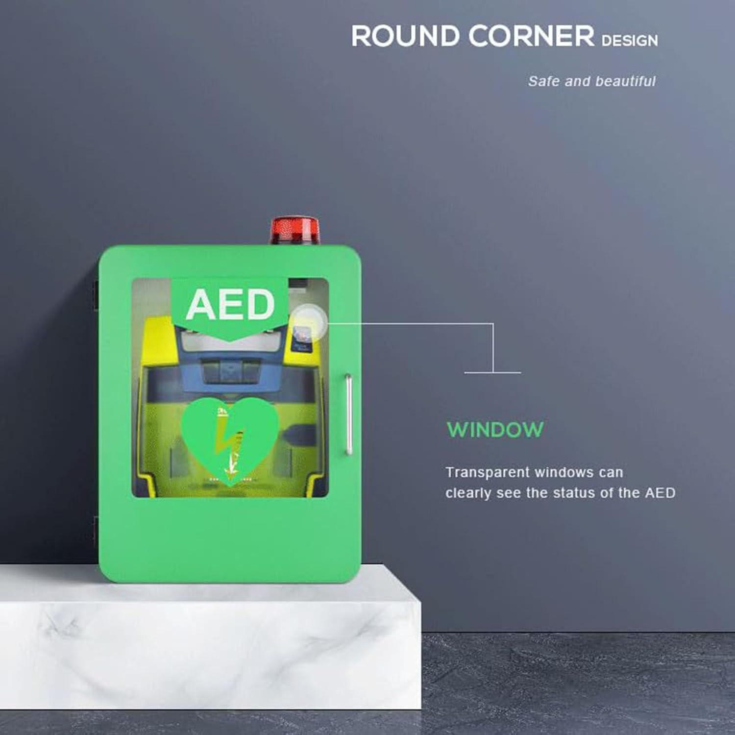 Yehozz AED Defibrillator Storage Cabinet | Wall-Mounted Heart ...
