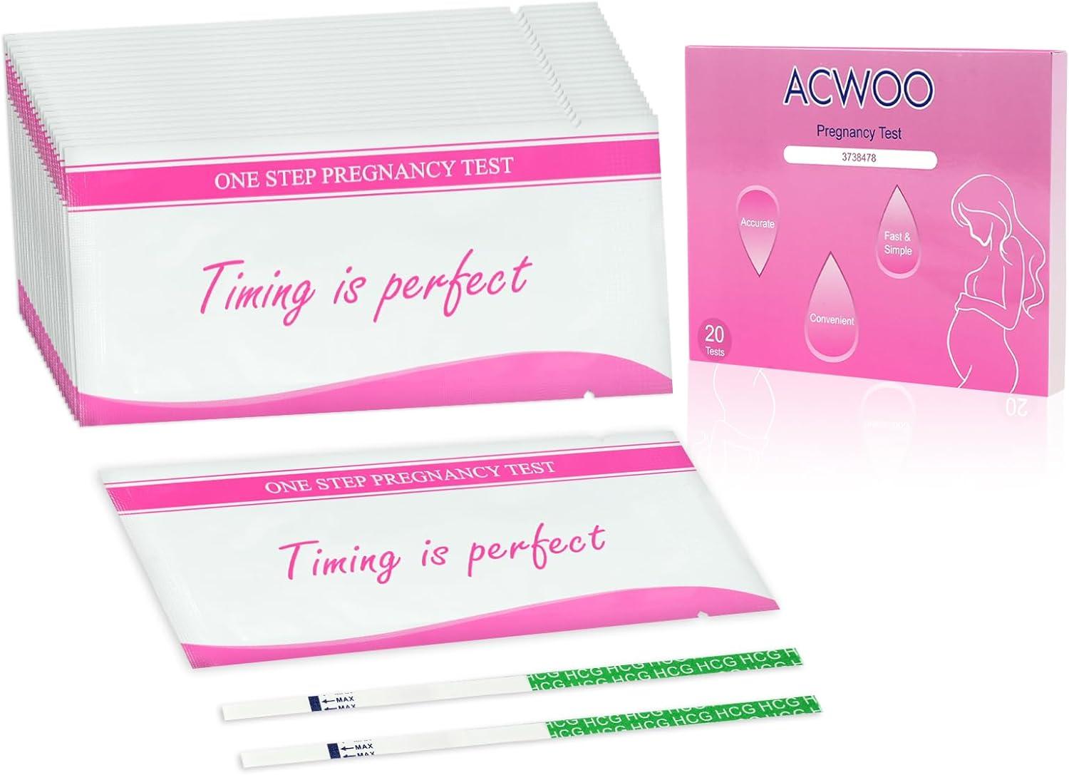 ACWOO 20PCS Pregnancy Test Strips Kit - Early Detection, Ultra ...