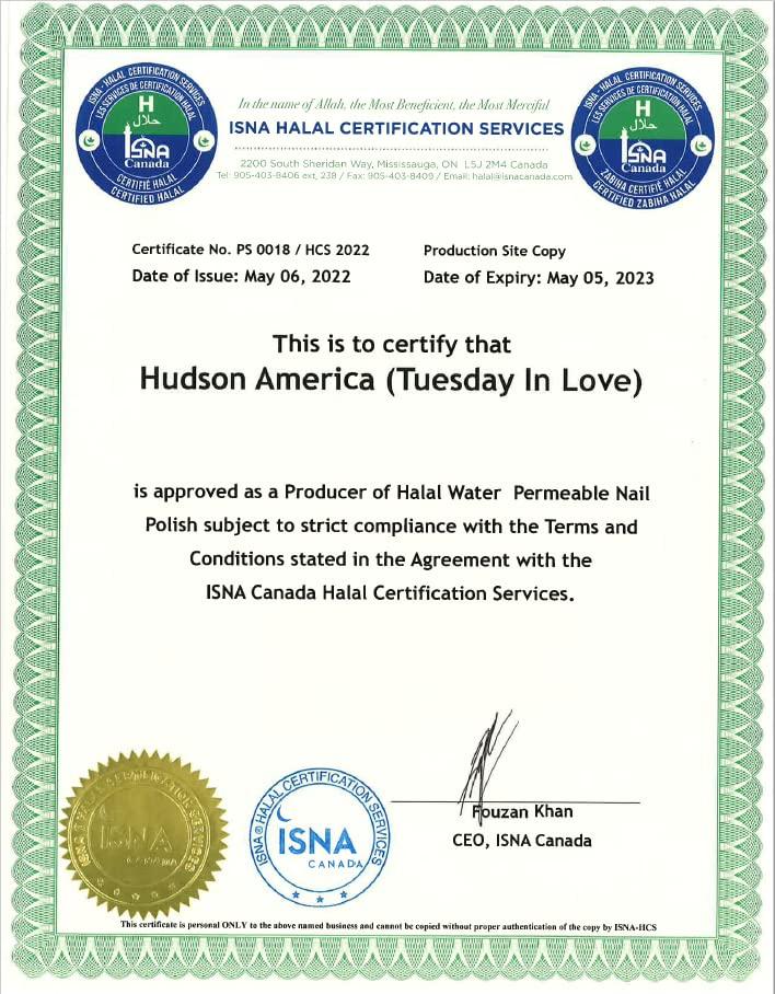 Tuesday in Love Halal Nail Polish | WUDU Friendly Vegan Nail Polish ...