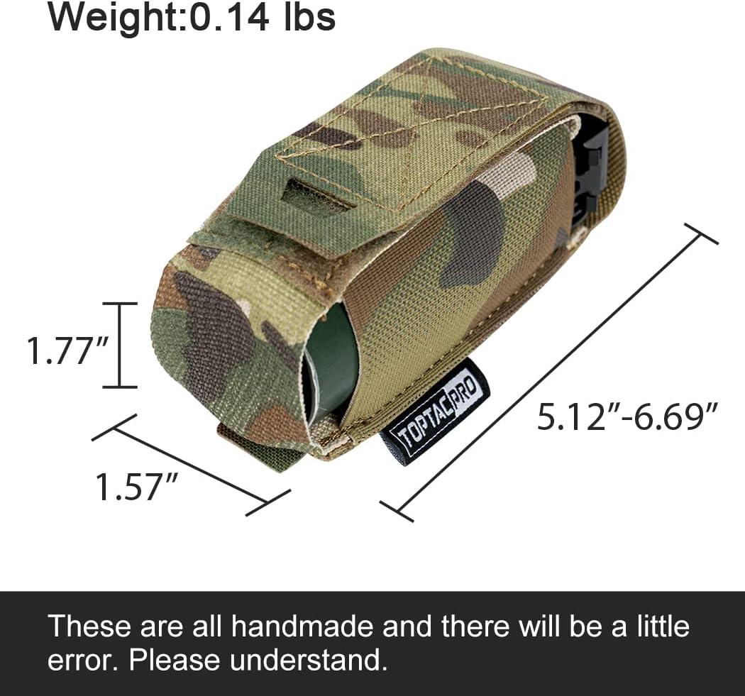 TOPTACPRO Molle Flashlight Holder Magazine Pouch Tactical Pouches ...