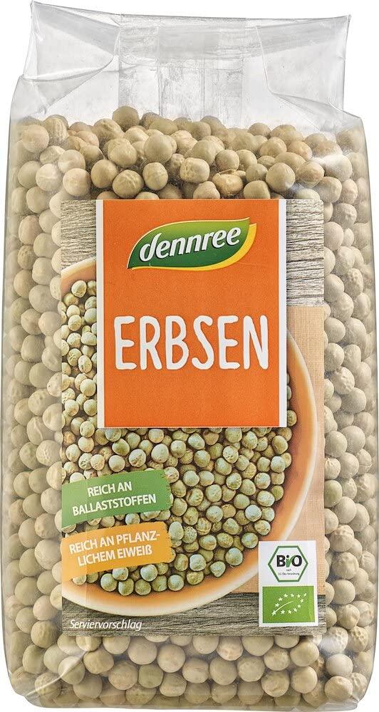 Buy Dennree Organic Green Peas Whole (500g) - Premium Quality ...