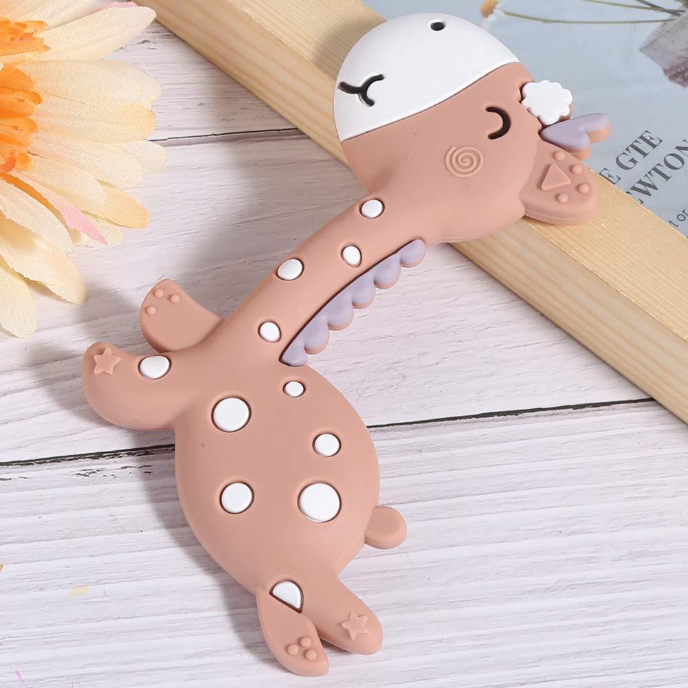 Cartoon Silicone Baby Bite Ring - Calming Teething Toy for Girls & Boys ...