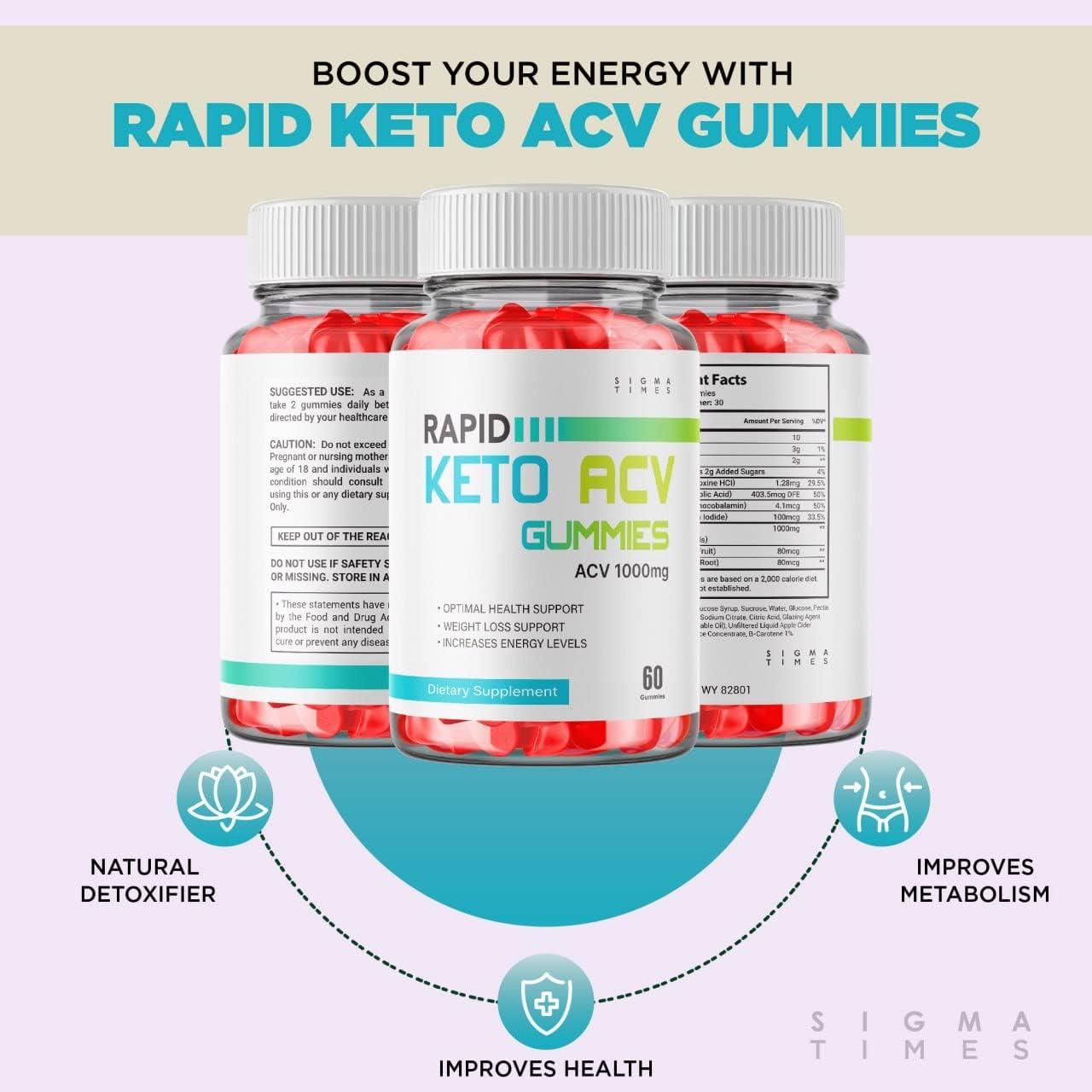 Rapid Keto Gummies - Advanced Weight Loss Supplement with BHB & Apple ...