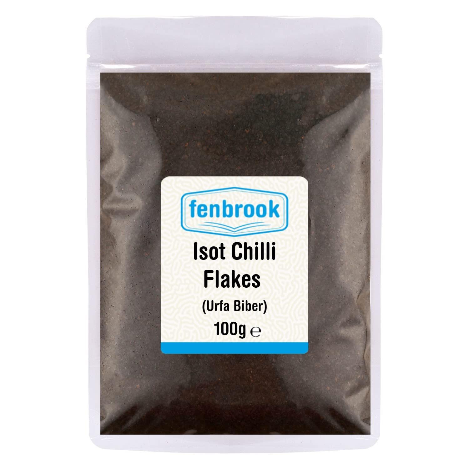 Isot Chilli Flakes (Urfa Biber) 100g by Fenbrook - Premium Black Chilli ...
