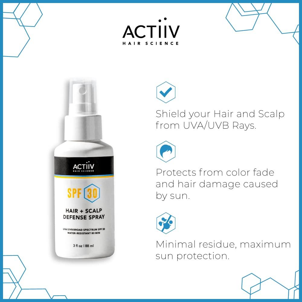 ACTIIV SPF 30 Hair & Scalp Defense Spray 3 fl. oz. - Sun Protection for ...