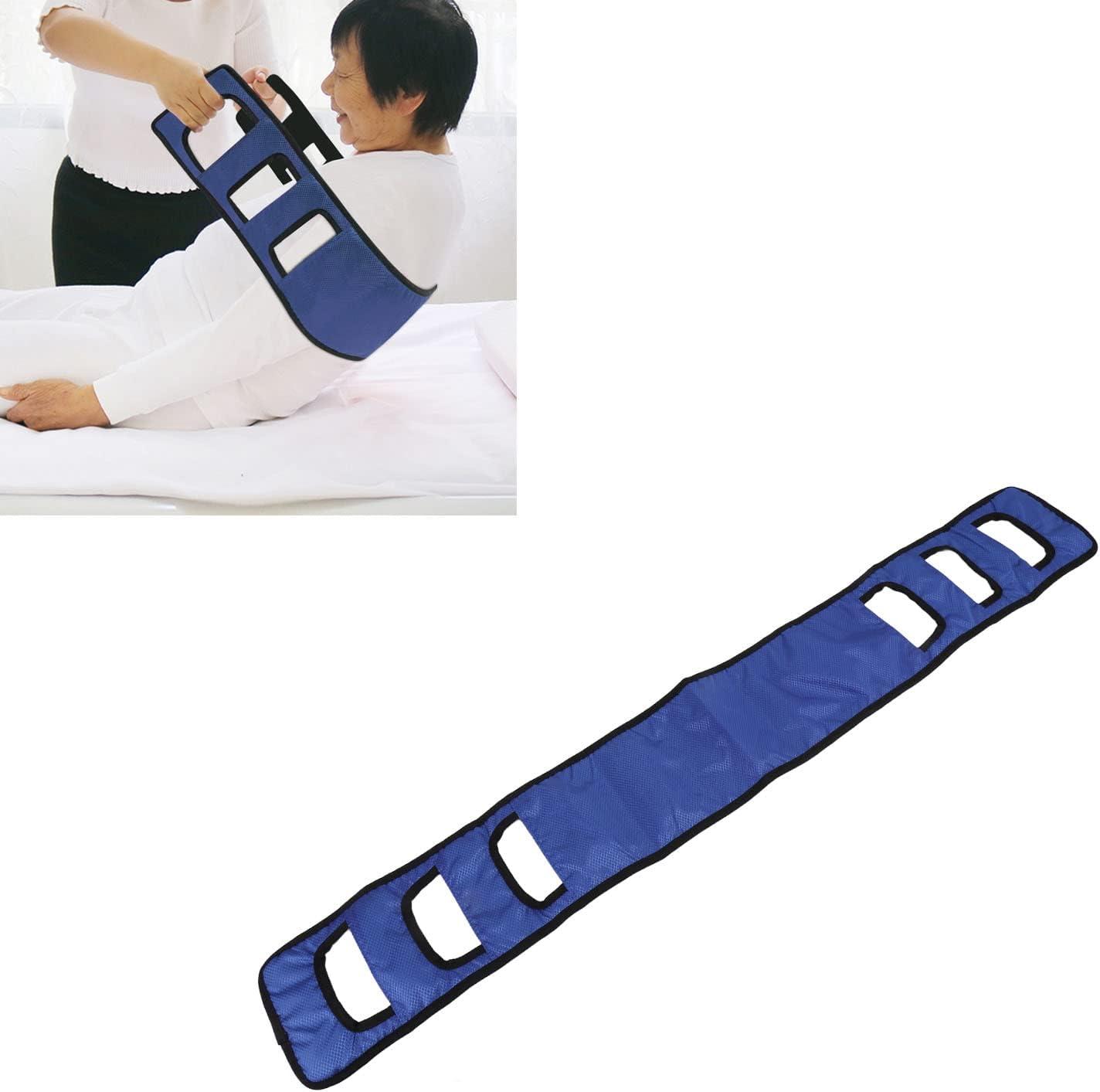 Patient Transfer Belt Mobility Aid - Blue Gait Belt for Safe Patient ...
