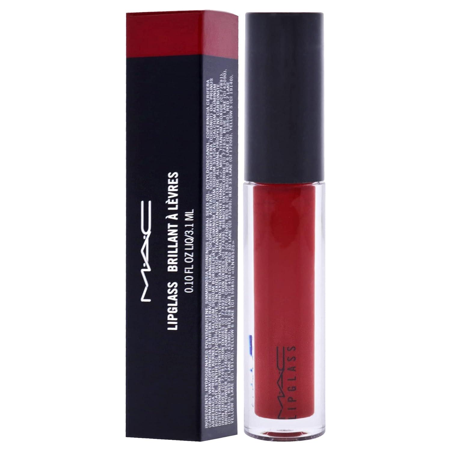 MAC Lipglass Ruby Woo - Long-Lasting Red Lip Gloss | 1 Count | Buy Now ...