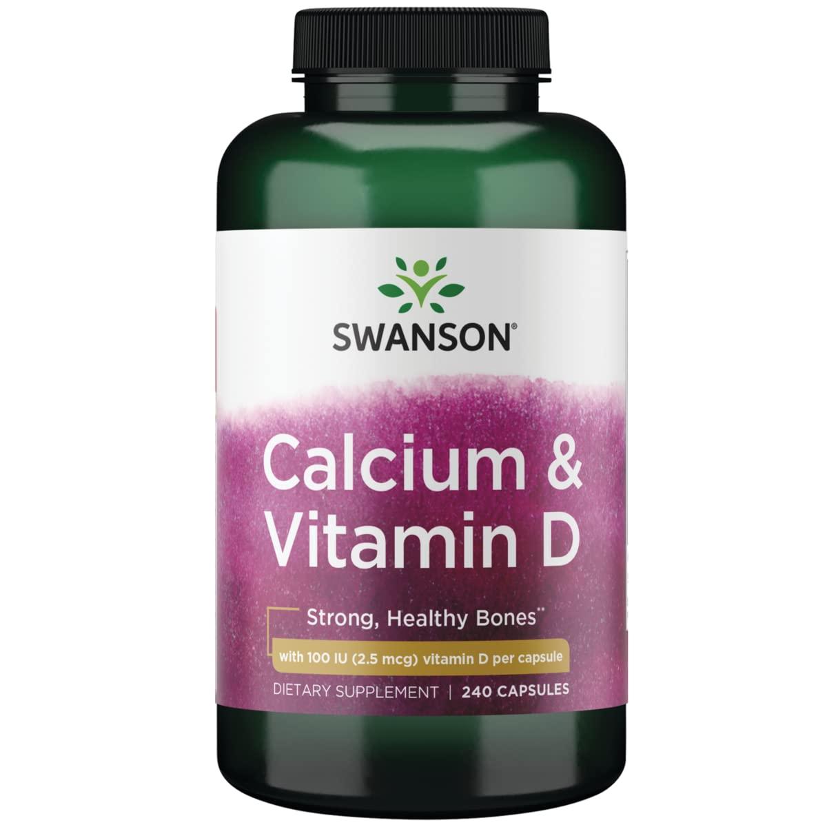 Swanson Calcium Citrate & Carbonate Complex with Vitamin D | Bone ...