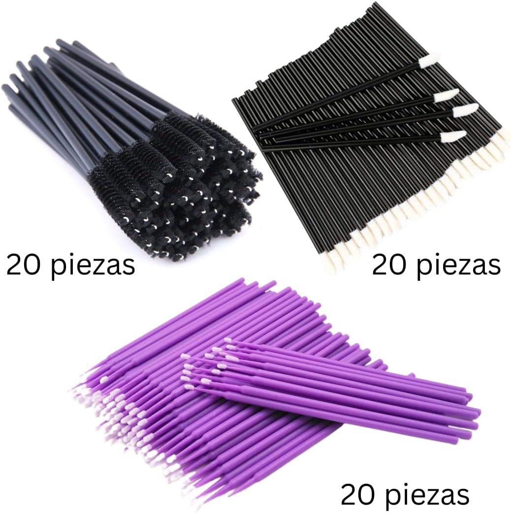 60 disposable mascara sticks 20 lip brushes and micro applicators 20 ...