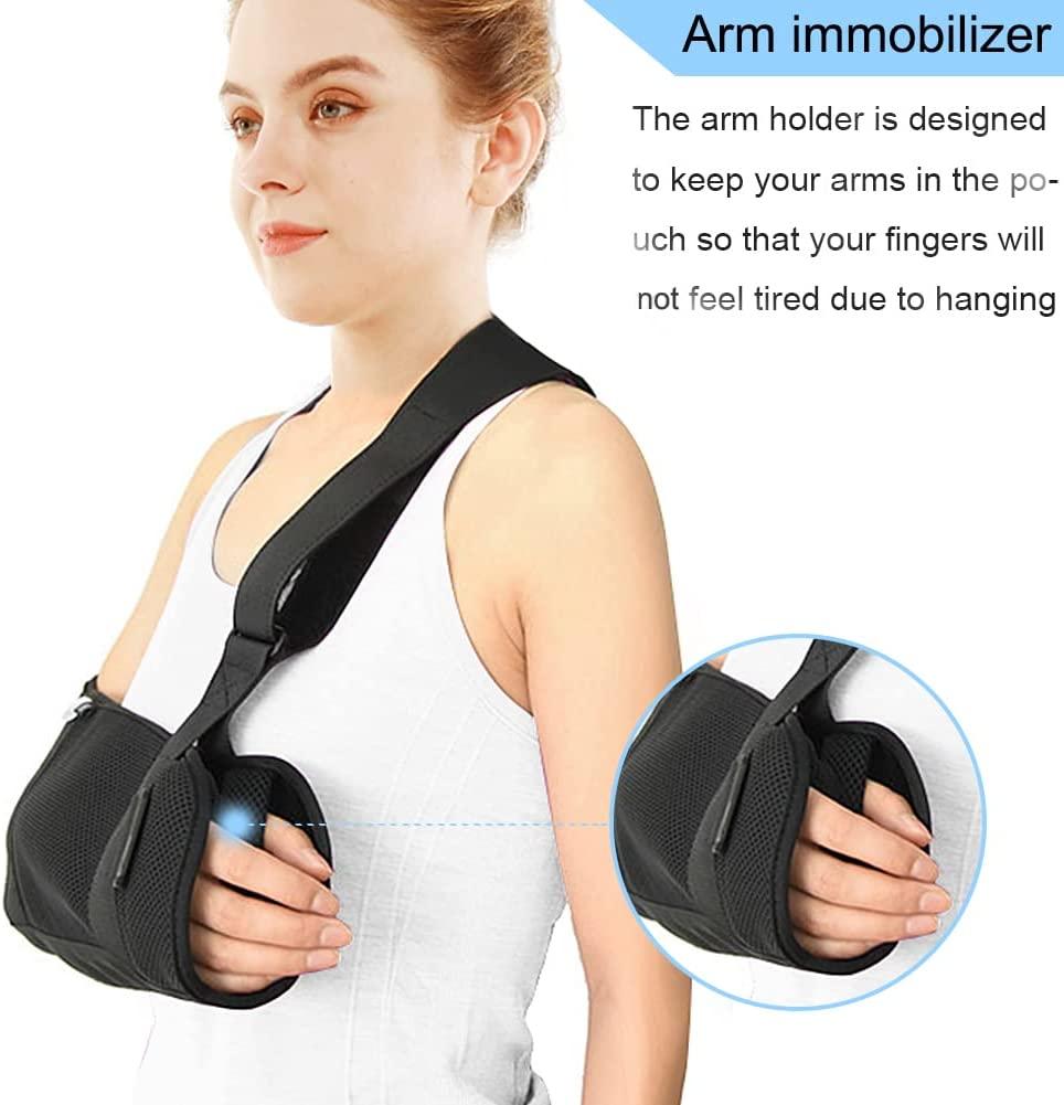 Medical Arm Shoulder Sling with Back Belt | Shoulder Immobilizer ...
