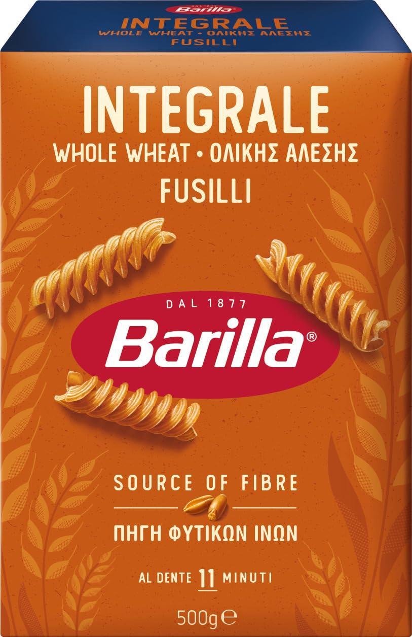 Buy Barilla Whole Grain Fusilli Pasta - 500g (5 Pack) | High Fiber Hard ...