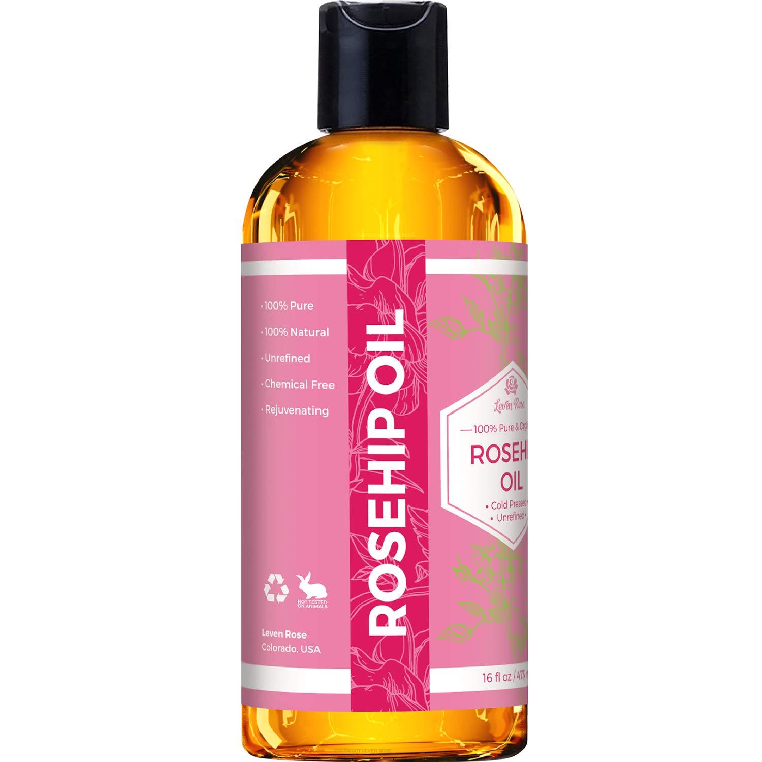 Leven Rose 100% Pure Organic Rosehip Seed Oil - Cold Pressed Anti Aging ...